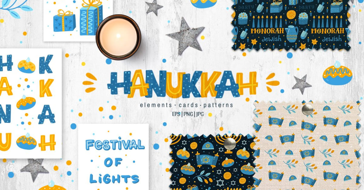 Hanukkah Jewish Holiday Design – MasterBundles