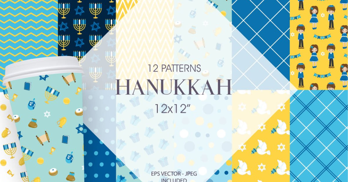 Hanukkah Papers Graphic & Illustration – MasterBundles