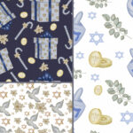 Hanukkah Trendy Seamless Pattern & Digital Paper – MasterBundles