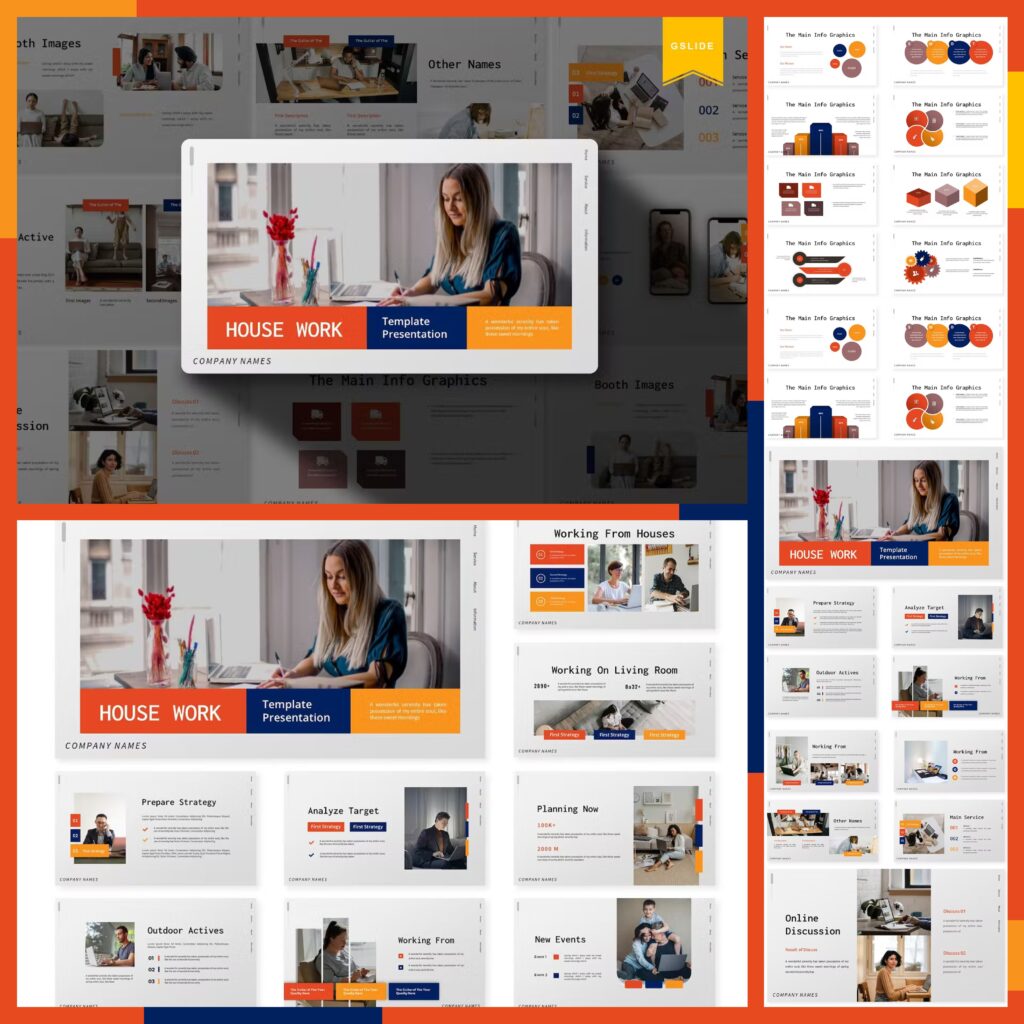 House Work Google Slides Template – MasterBundles