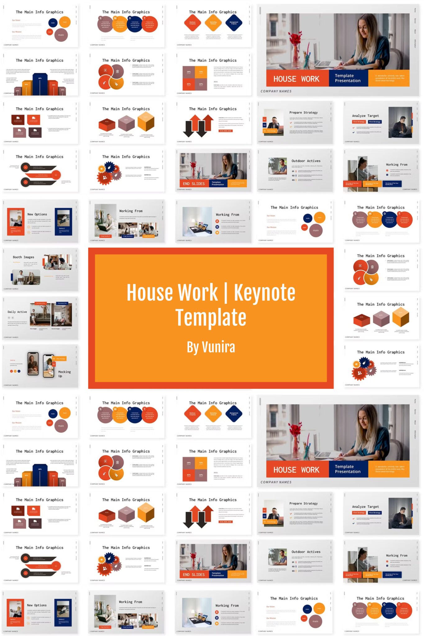 House Work Keynote Template | Master Bundles