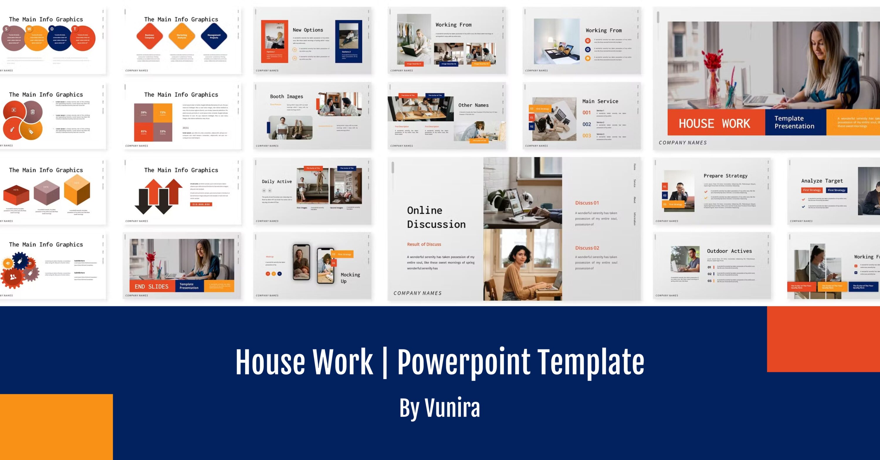 House Work PowerPoint Template – MasterBundles