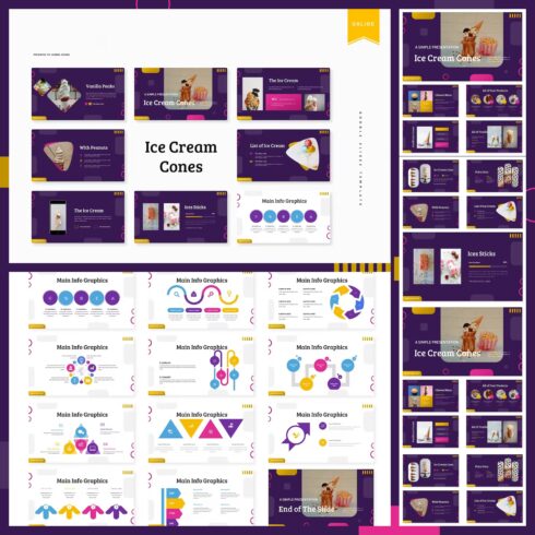 Ice Cream Cones Google Slides Template – MasterBundles