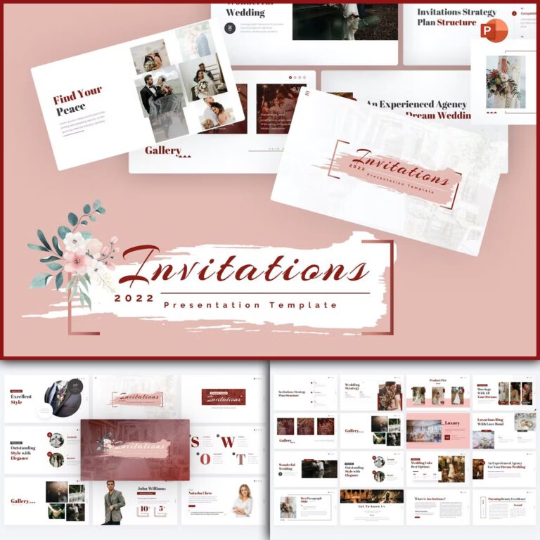 Invitations Event PowerPoint Template – MasterBundles