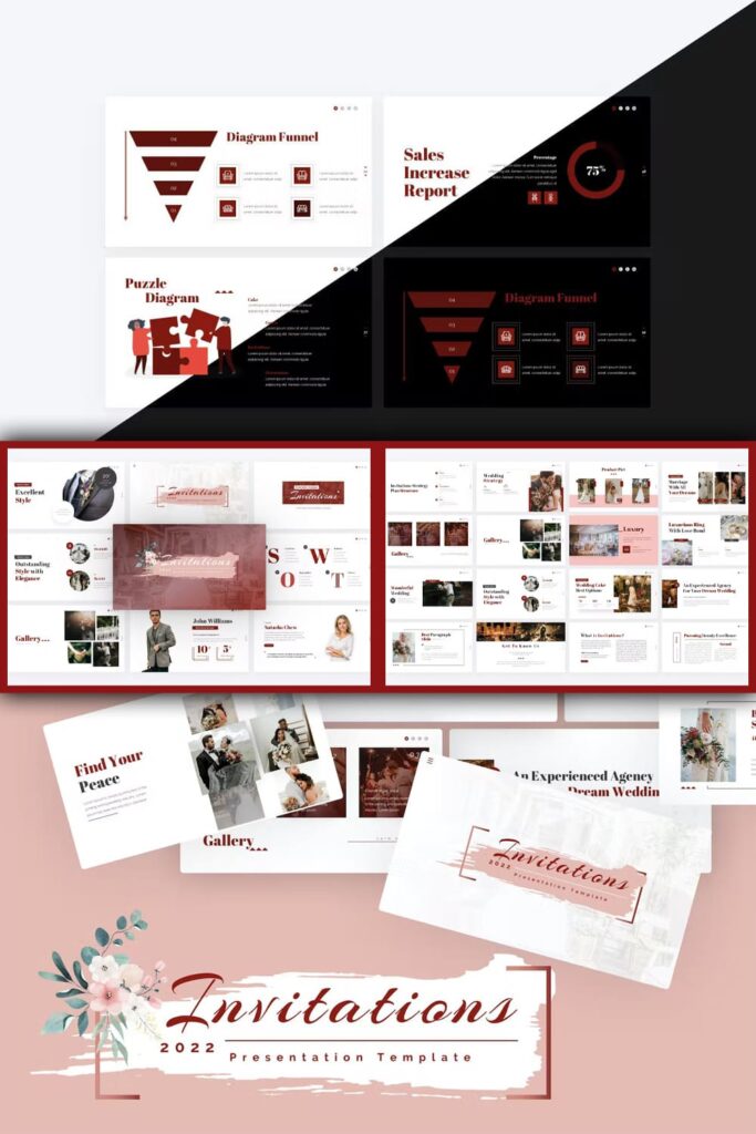 Invitations Event PowerPoint Template – MasterBundles