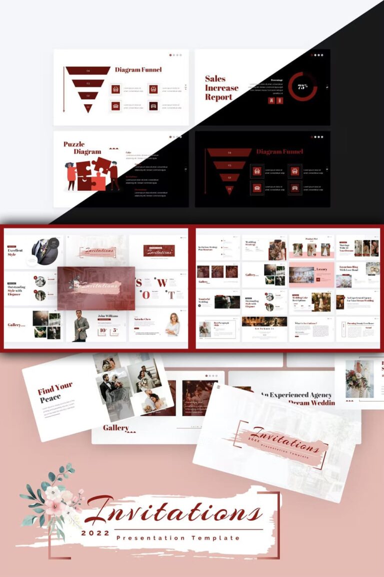 Invitations Event PowerPoint Template – MasterBundles