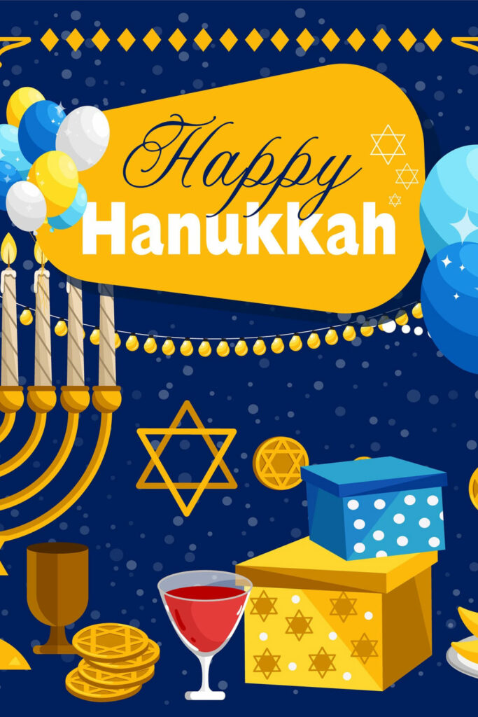 Jewish Holiday Hanukkah Vector Illustration – MasterBundles