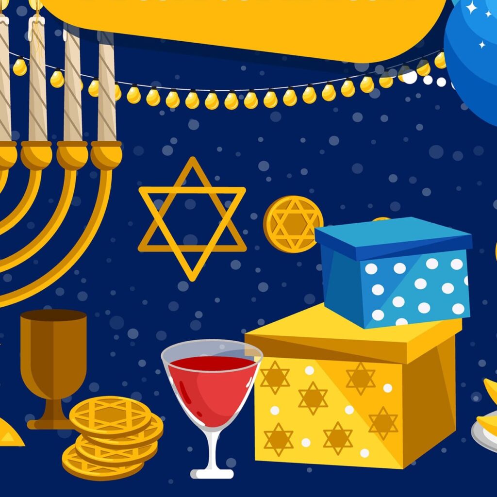 Jewish Holiday Hanukkah Vector Illustration – MasterBundles