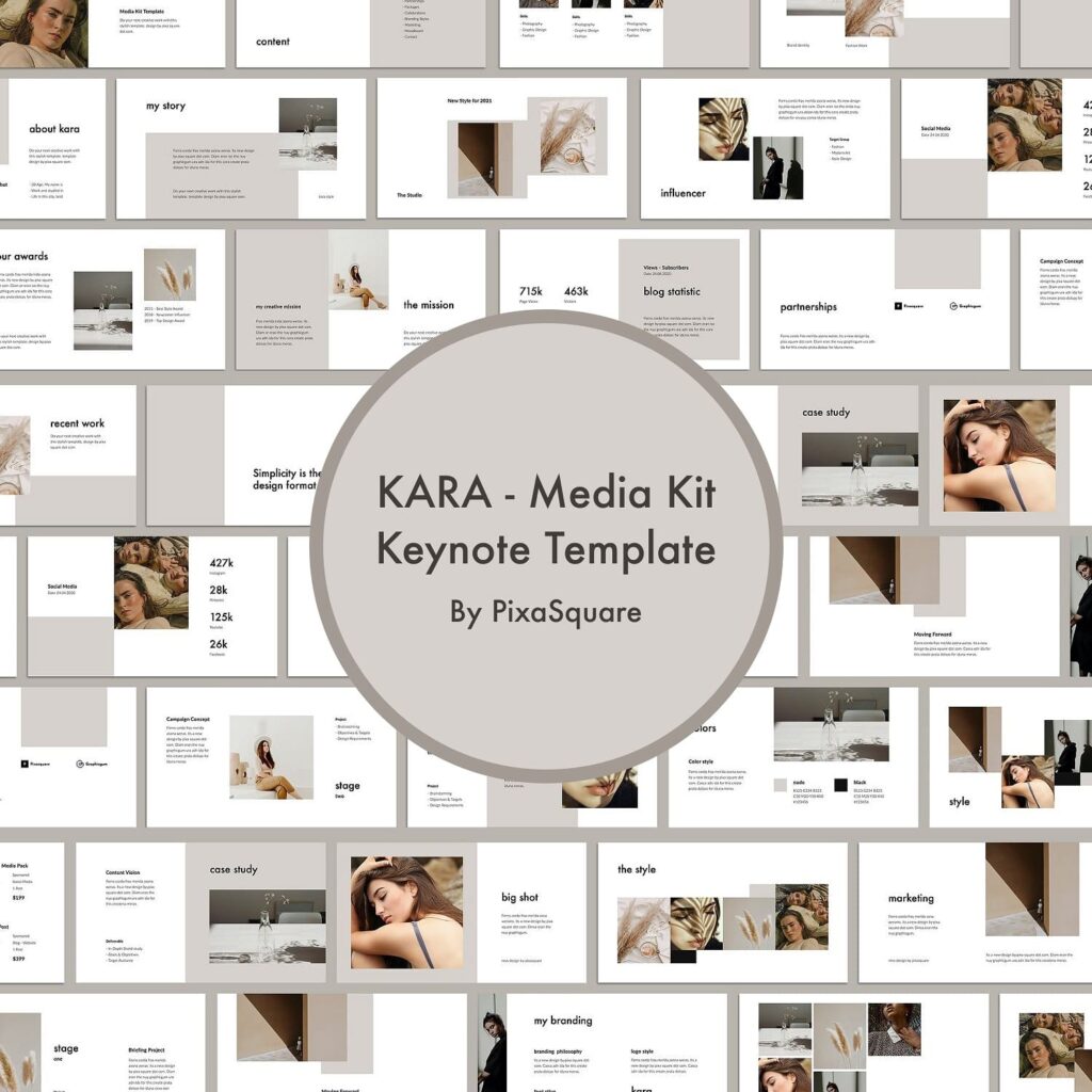 KARA - Media Kit Keynote Template – MasterBundles