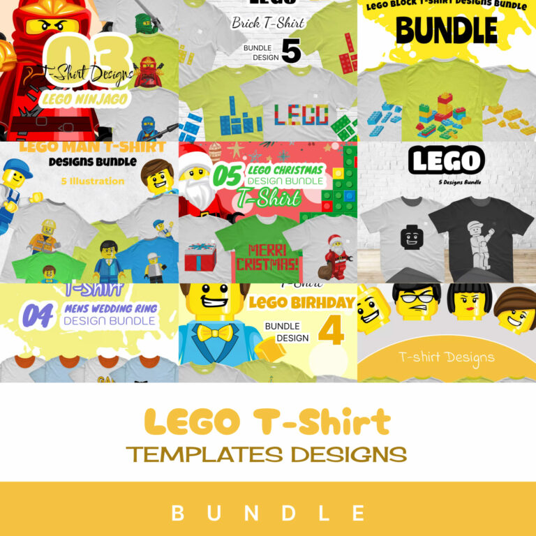 Lego SVG T-Shirt Design Templates Bundle – MasterBundles