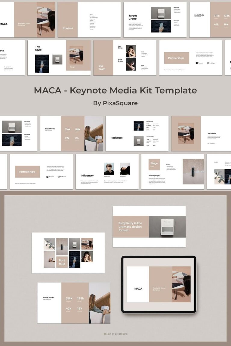 MACA - Keynote Media Kit Template – MasterBundles