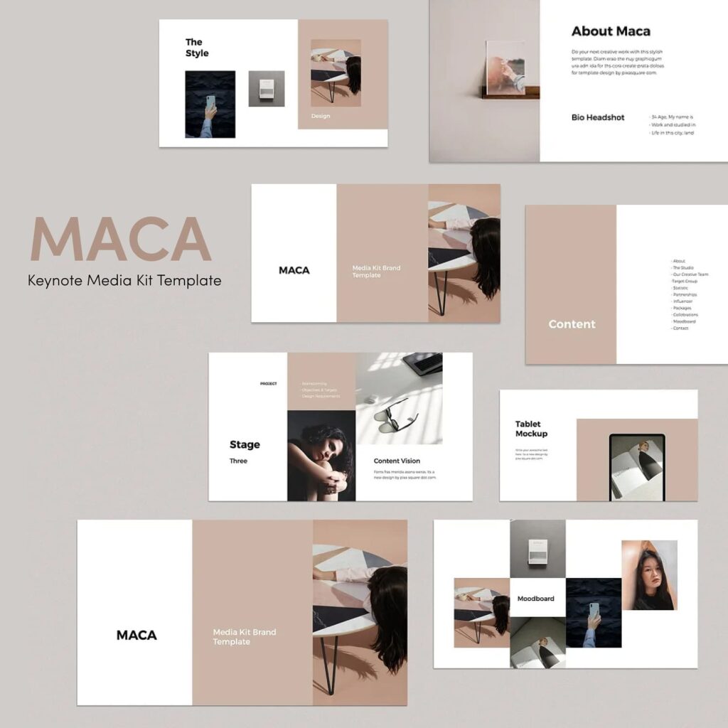 MACA - Keynote Media Kit Template – MasterBundles