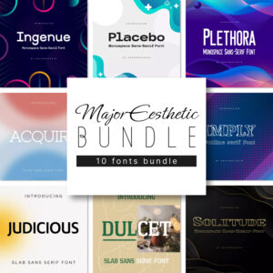 Major Aesthetic Fonts Bundle 10 Fonts – MasterBundles