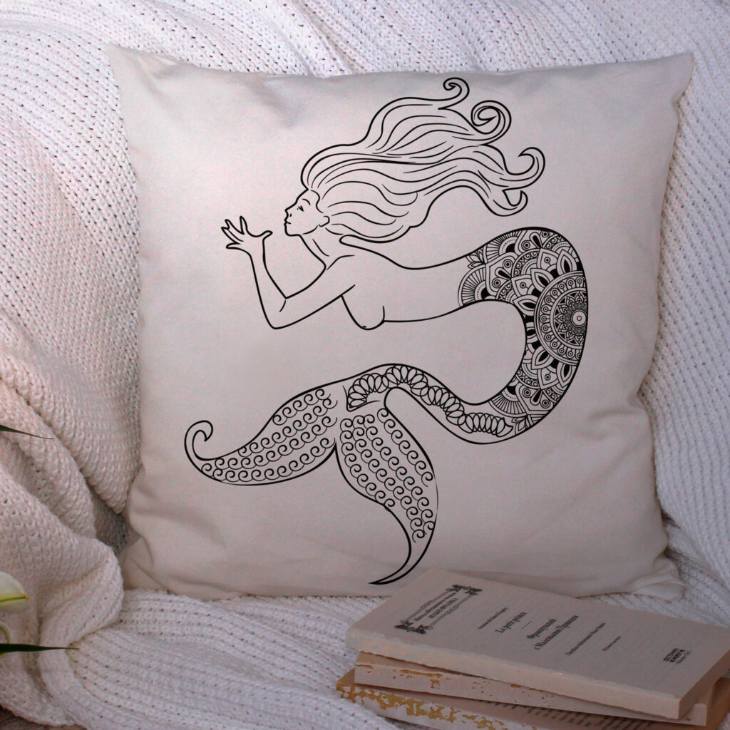 Mermaid Mandala SVG designs – MasterBundles