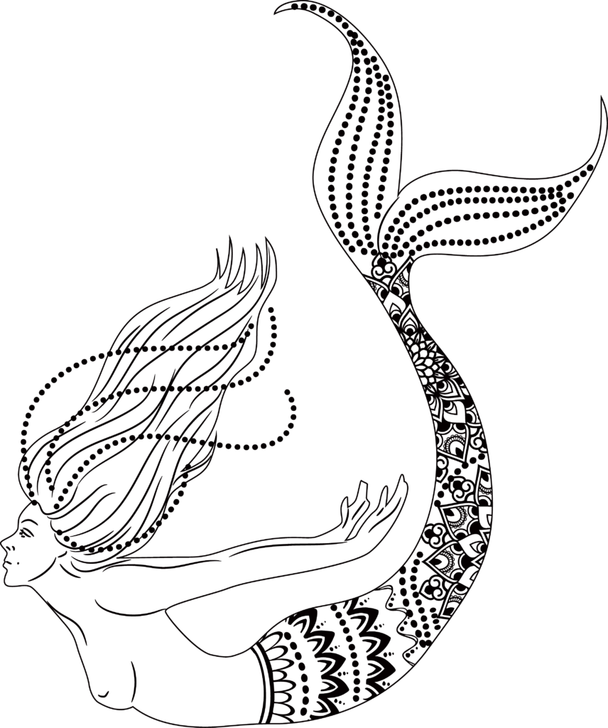 Mermaid Mandala SVG designs – MasterBundles