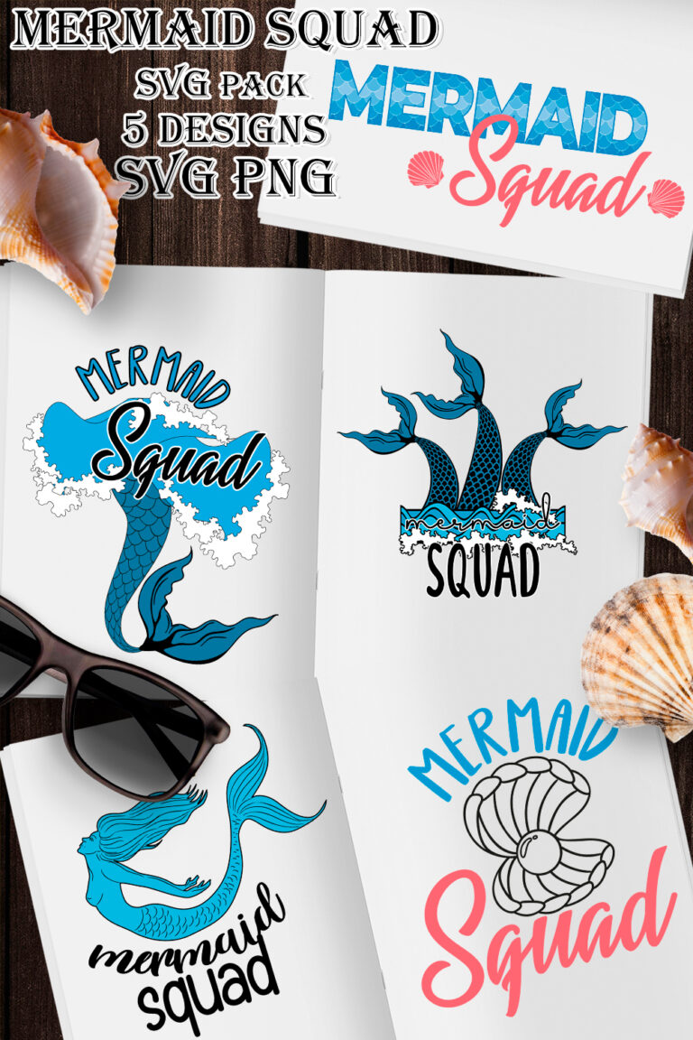 Mermaid Squad SVG Files – MasterBundles