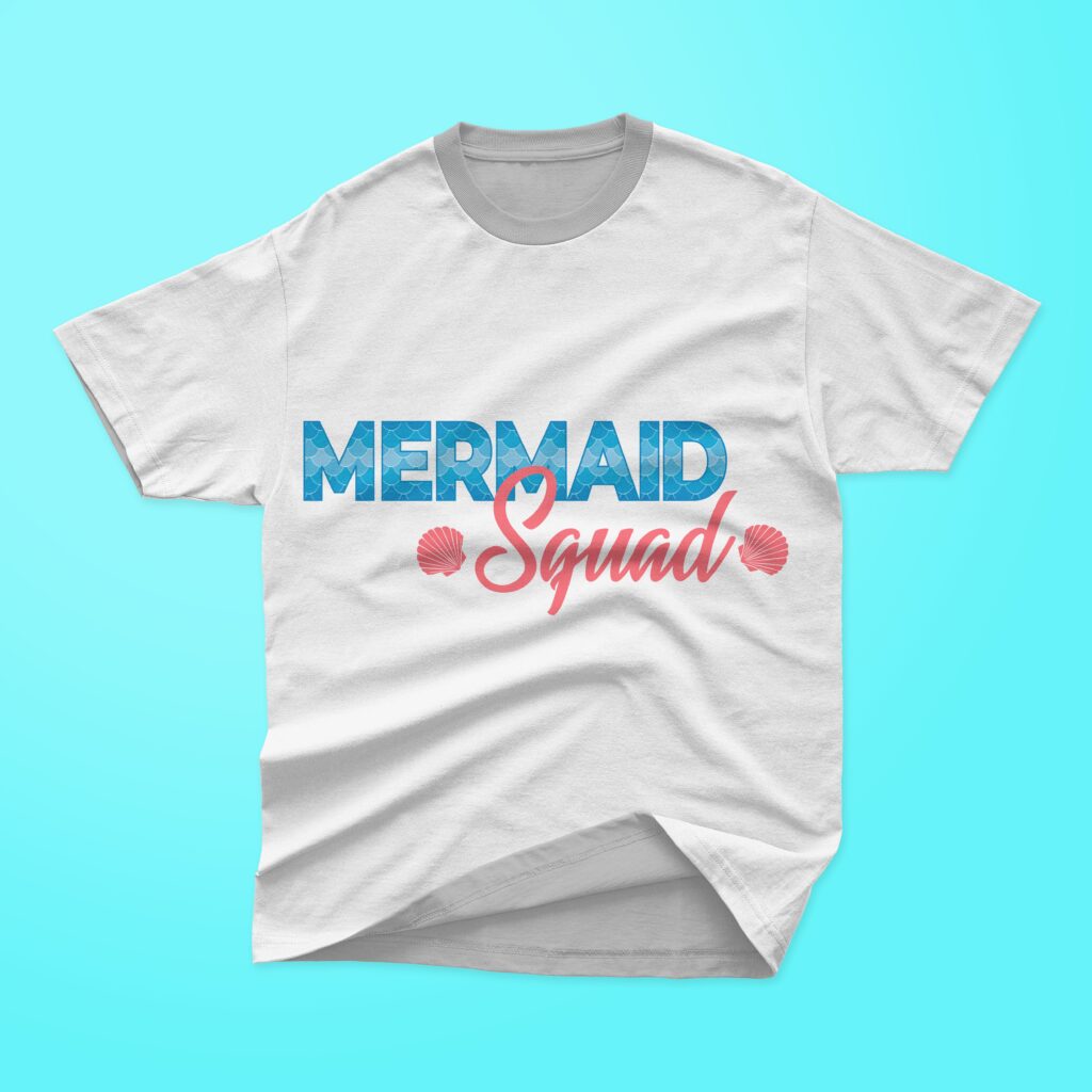 Mermaid Squad SVG T-shirt Designs – MasterBundles
