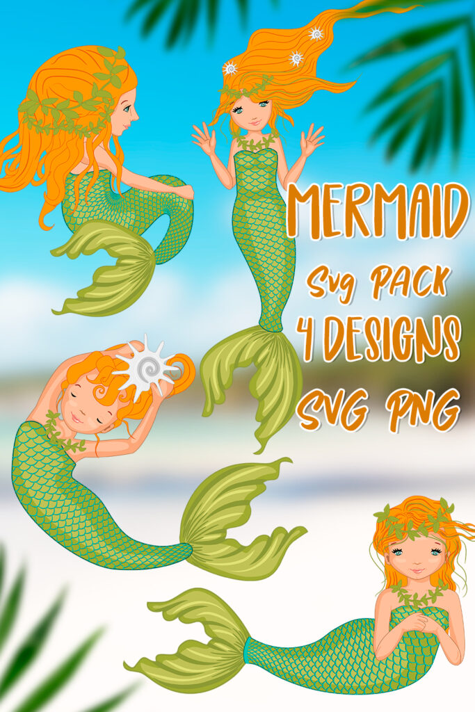 Mermaid SVG – MasterBundles