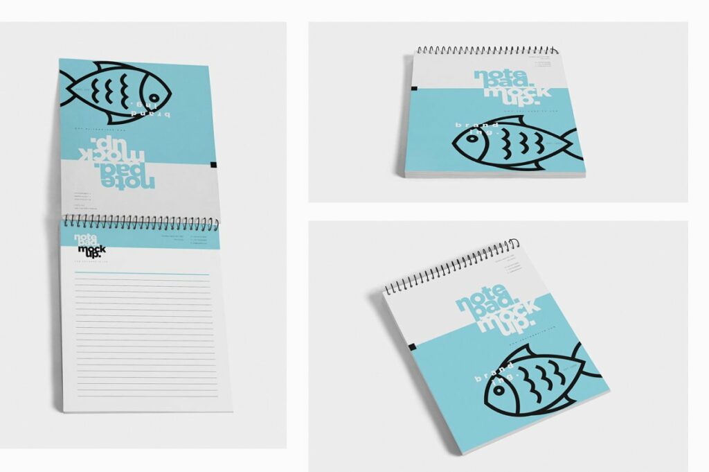 Ringed Notepad Mockups – MasterBundles