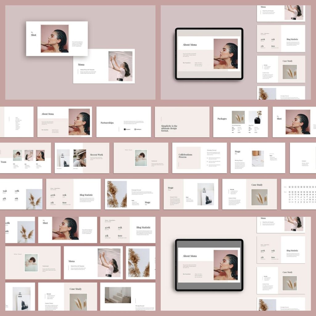 MONA - Media Kit Keynote Template – MasterBundles
