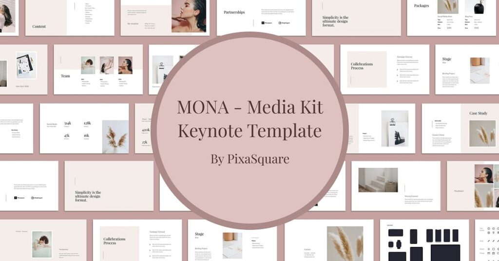 MONA - Media Kit Keynote Template – MasterBundles