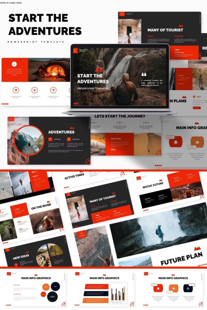 Start The Adventure PowerPoint Template – MasterBundles