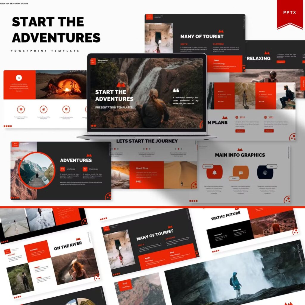 Start The Adventure PowerPoint Template – MasterBundles
