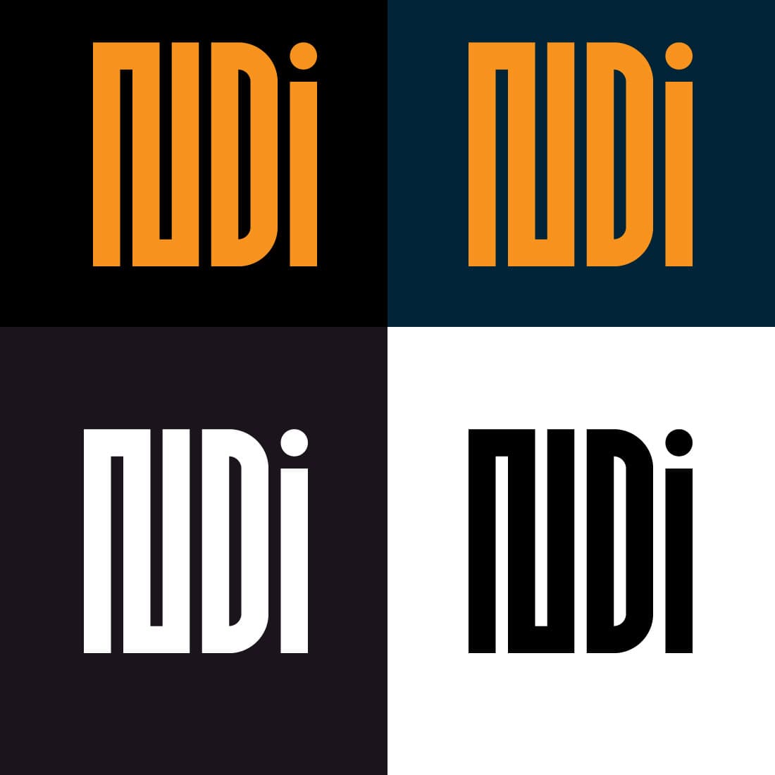 NDI Monogram Letter Logo Vector - MasterBundles