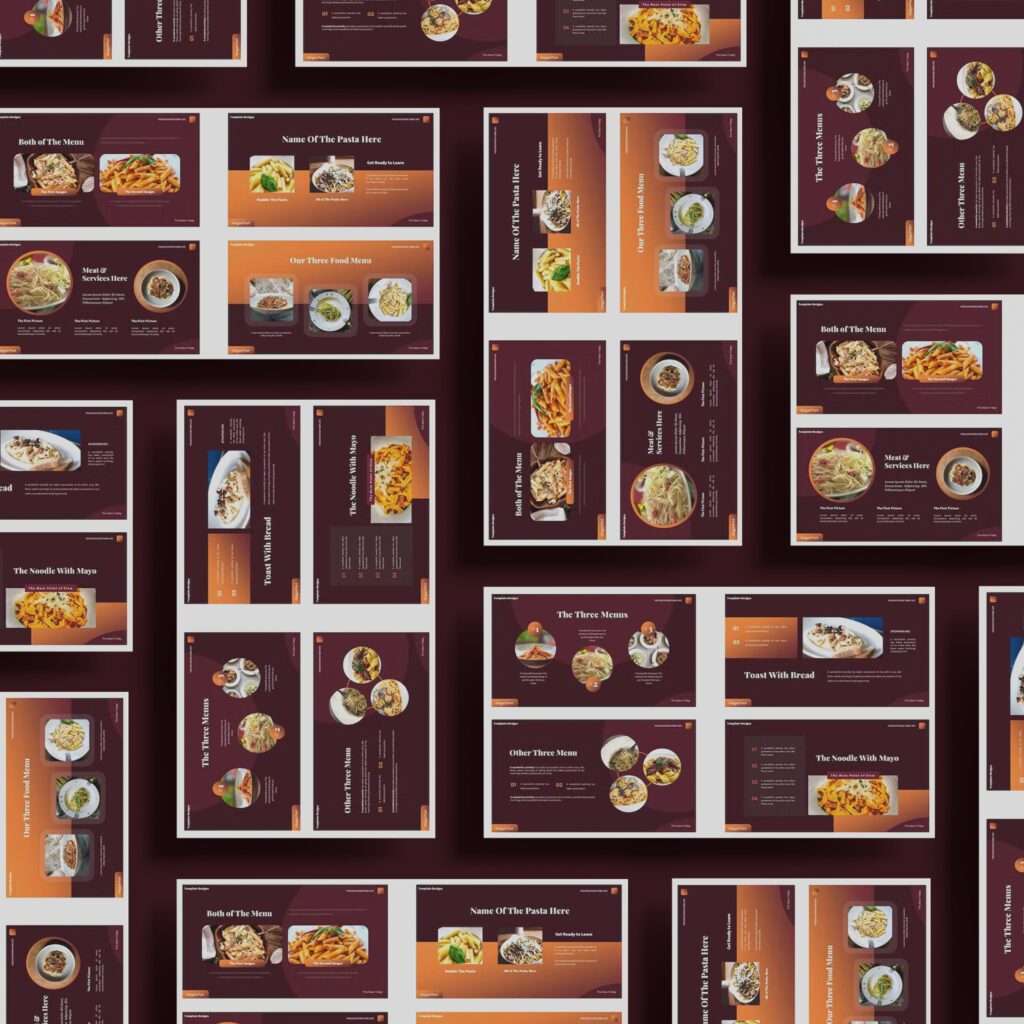 Noodle Pasta Keynote Template – MasterBundles