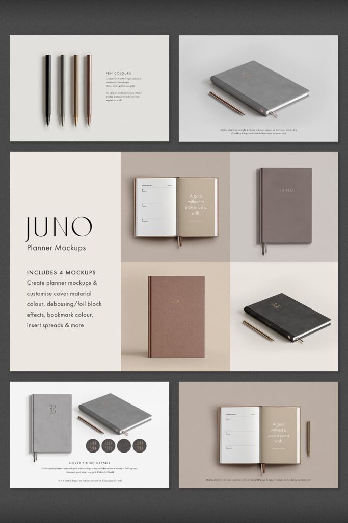 Juno - Planner Mockup Collection – MasterBundles