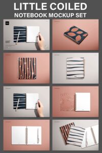 Little Coiled Notebook Mockup Set – MasterBundles