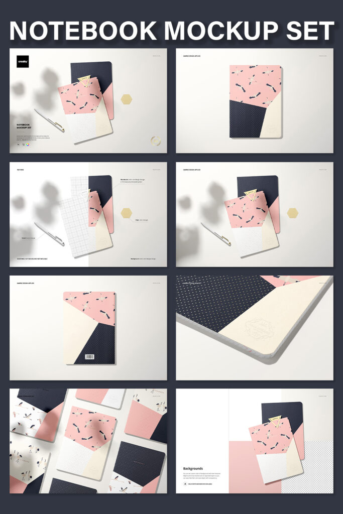 Notebook Design Mockup – MasterBundles
