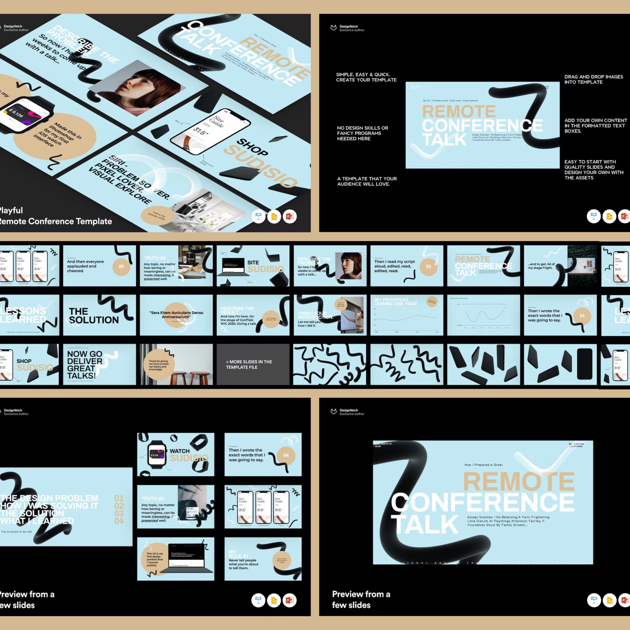 Playful Remote Conference Template – MasterBundles
