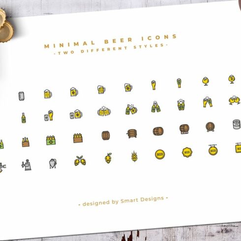 40 Colorful Beer Icons Pack – MasterBundles