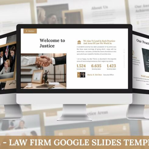 Justice - Law Firm Google Slide Template | MasterBundles