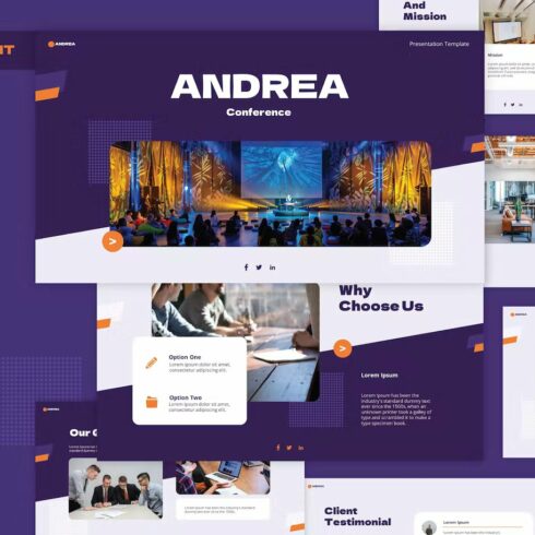 Conference Training Powerpoint Template | MasterBundles