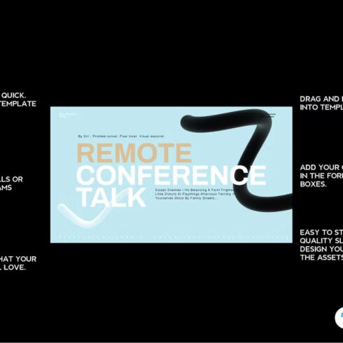 Playful Remote Conference Template | MasterBundles