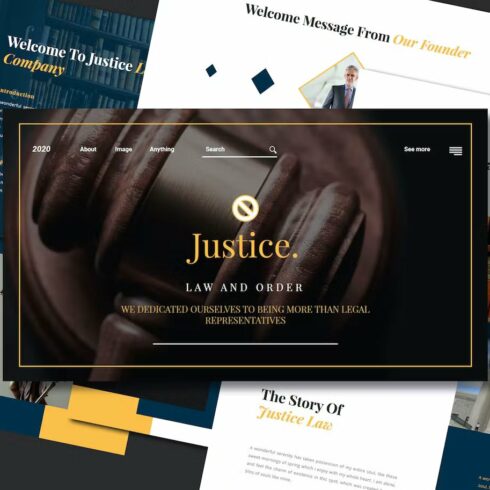 Justice - Law and Justice PowerPoint Template | Master Bundles