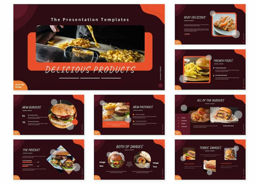 Delicious Product Google Slides Template | Master Bundles