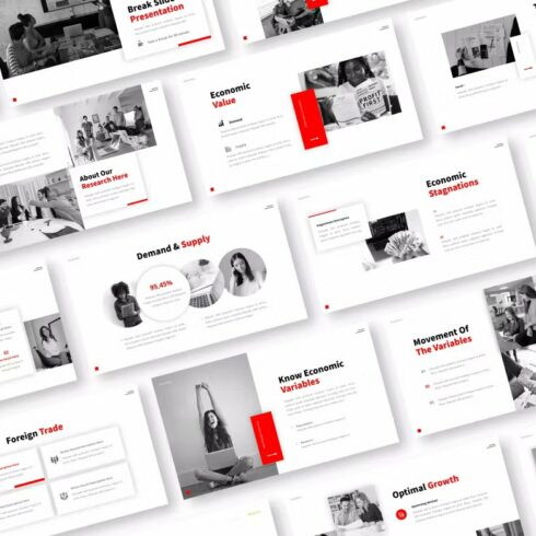 Economic Conference Powerpoint Template Presentations | Master Bundles