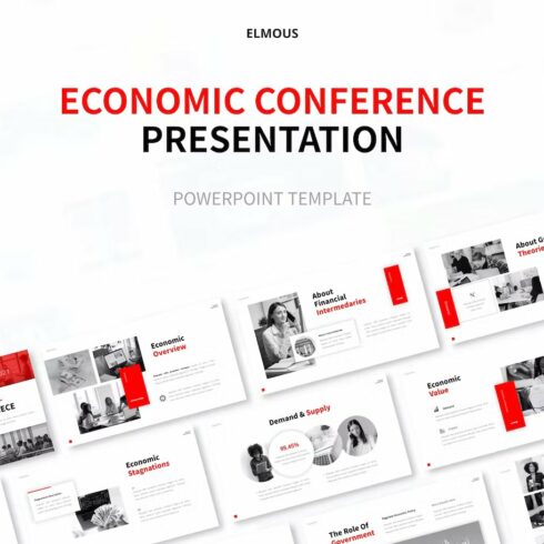 Economic Conference Powerpoint Template Presentations | Master Bundles