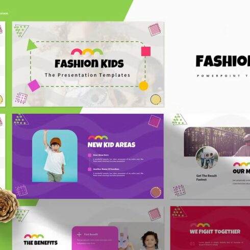 Fashion Kids Google Slides Template | MasterBundles
