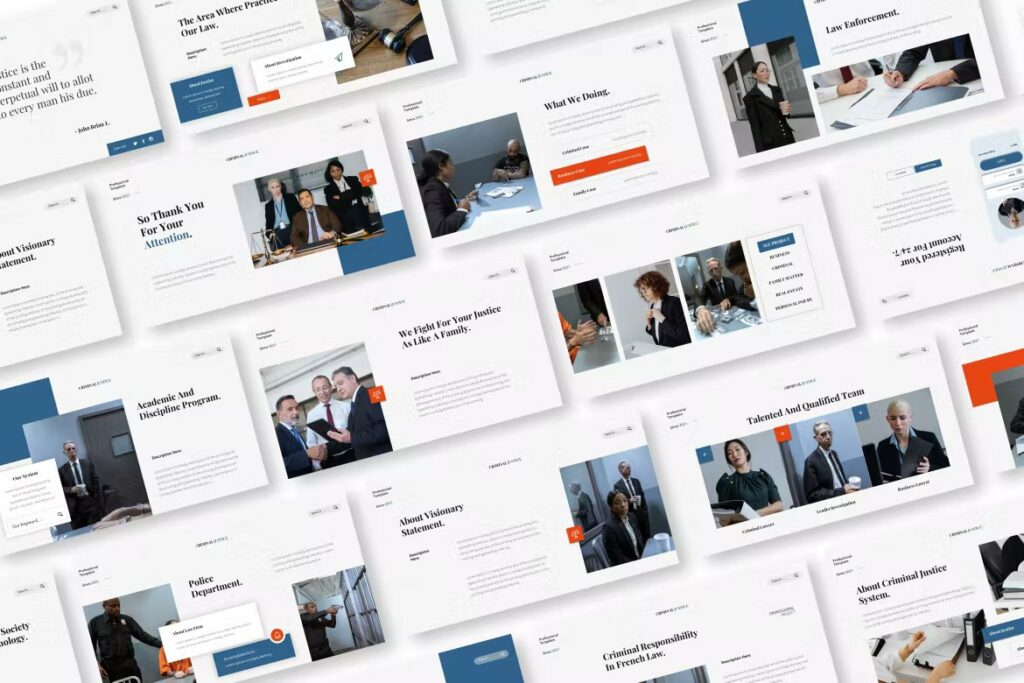 Criminal Justice PowerPoint Presentation Template – MasterBundles