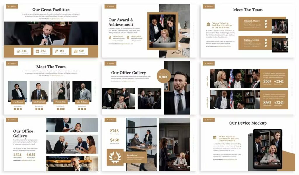 Justice - Law Firm Google Slide Template – MasterBundles