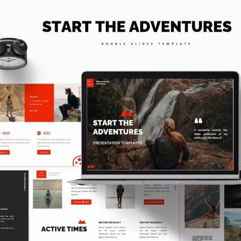 Start The Adventure Google Slides Template | MasterBundles