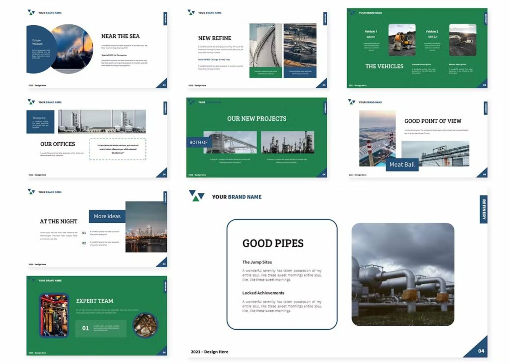Refinery Google Slides Template – MasterBundles