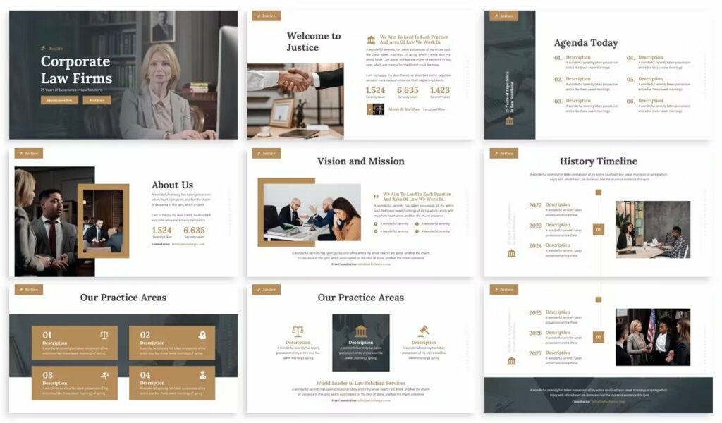 Justice - Law Firm Powerpoint Template – MasterBundles