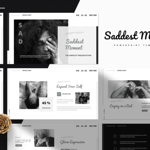 Saddest Moment PowerPoint Template | Master Bundles