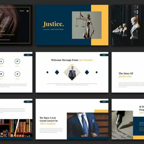 Justice - Law and Justice PowerPoint Template | Master Bundles