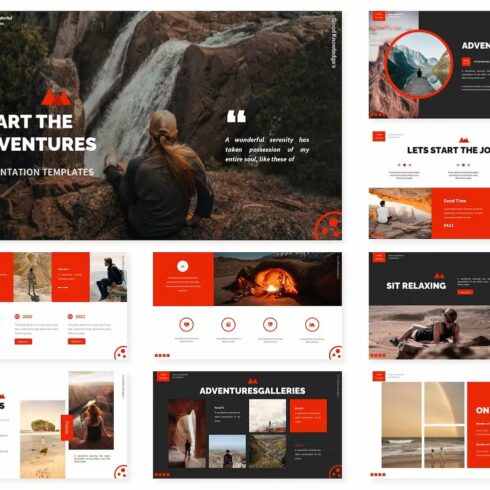 Start The Adventure PowerPoint Template – MasterBundles